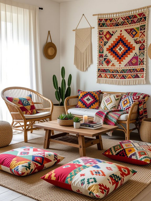 20 Boho Living Room Designs for Relaxed Chic Vibes - Dream Life Decor